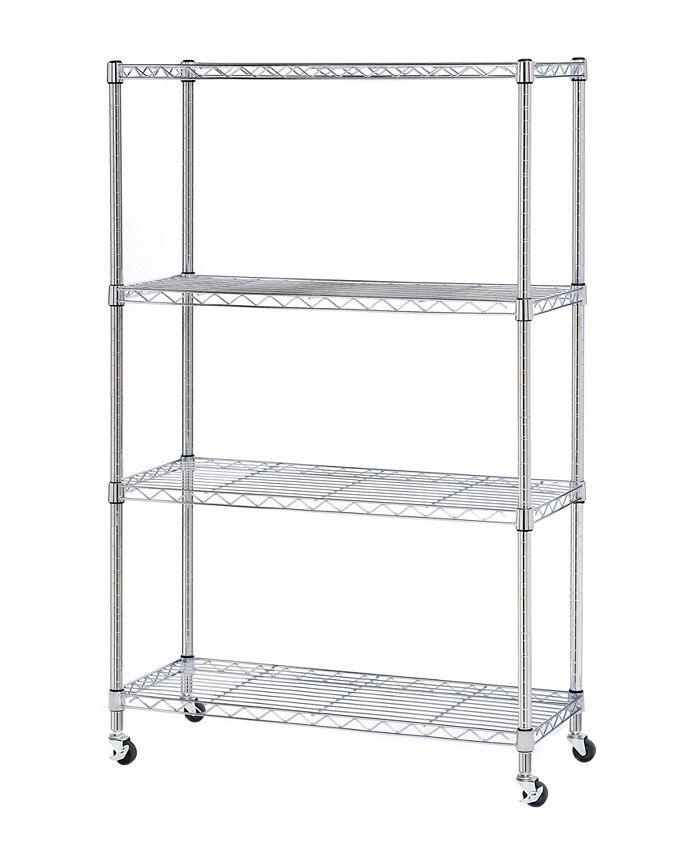 Seville Classics UltraDurable 4-Tier NSF Steel Wire Shelving System ...