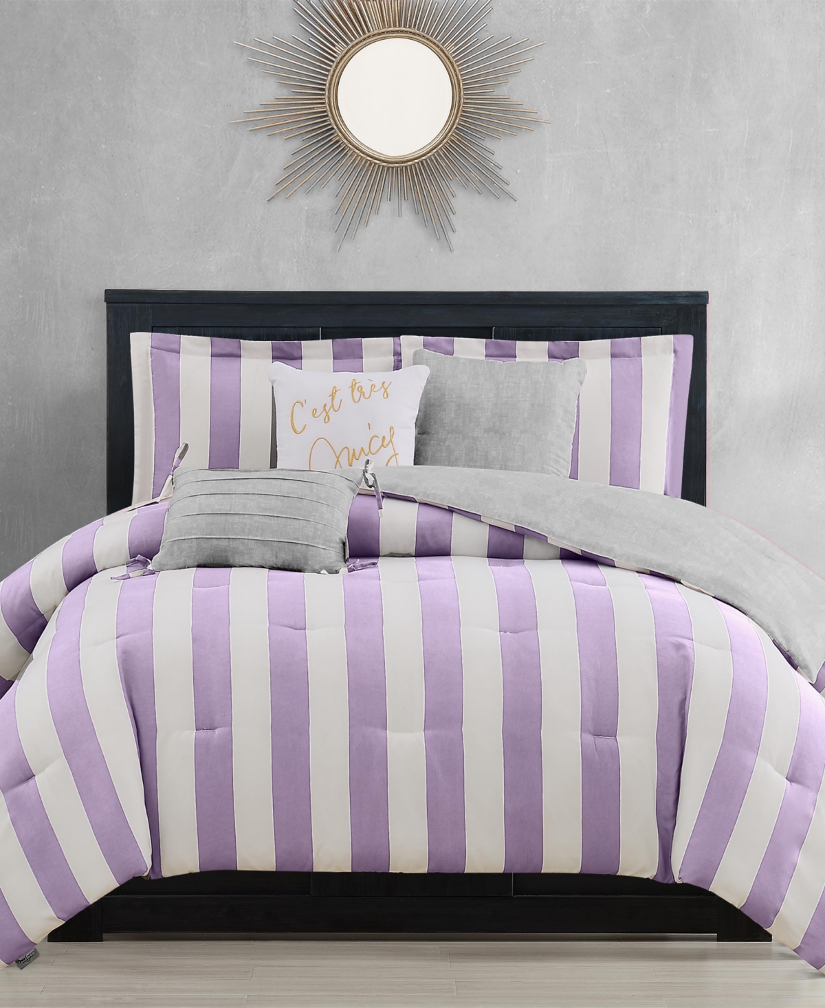 Click here for Juicy Couture Cabana Stripe Reversible 6-Pc. Comfo... prices