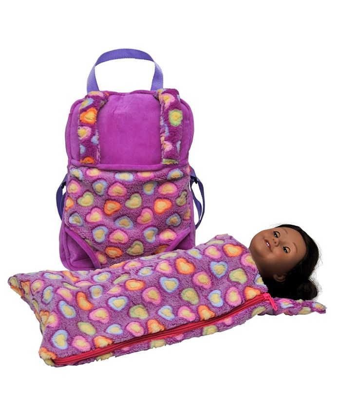 The Queen's Treasures Doll Accessories, Pink Baby Doll Backpack Carrier ...