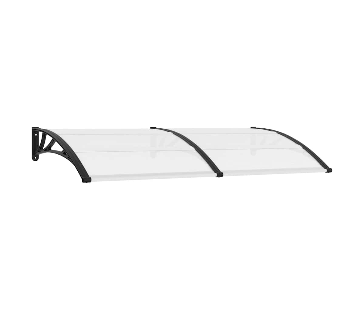 Click here for vidaXL Door Canopy Black and Transparent 78.7x29.5... prices