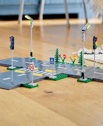 LEGO® City 60304 Road Plates Intersection Toy Building Set - Macy's