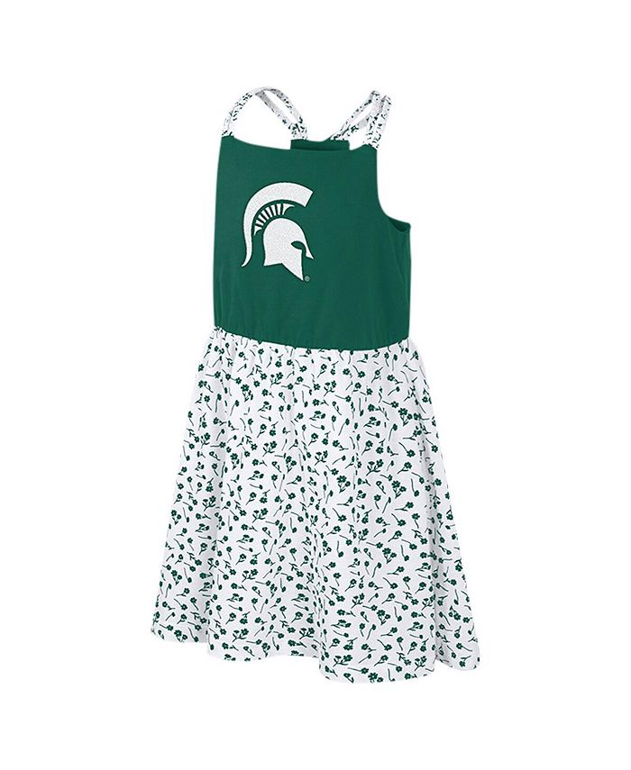 Colosseum Big Girls Green, White Michigan State Spartans Robin Floral ...