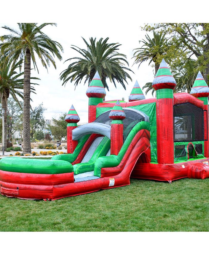 Jumporange Midnight Commercial Grade Bounce House Water Slide Combo ...