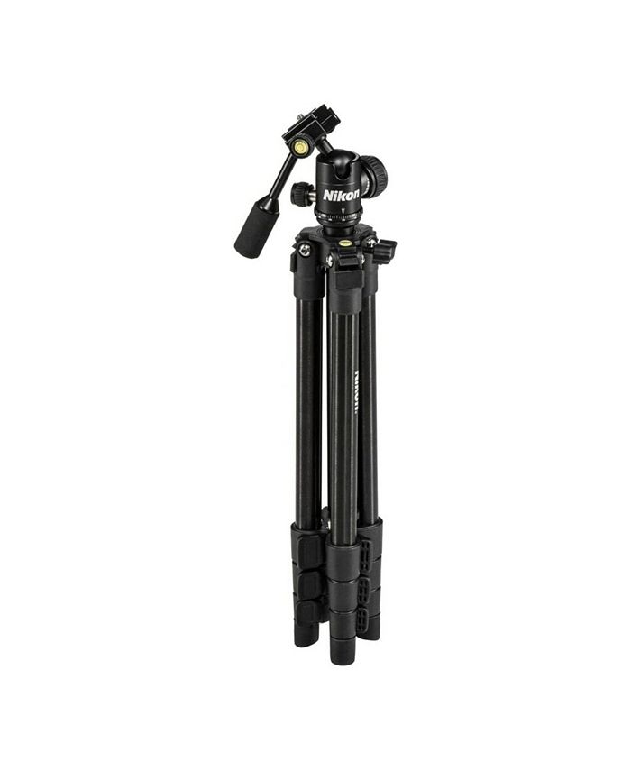 Nikon 16749 Compact Outdoor Four-Section Aluminum Alloy Tripod (Black ...