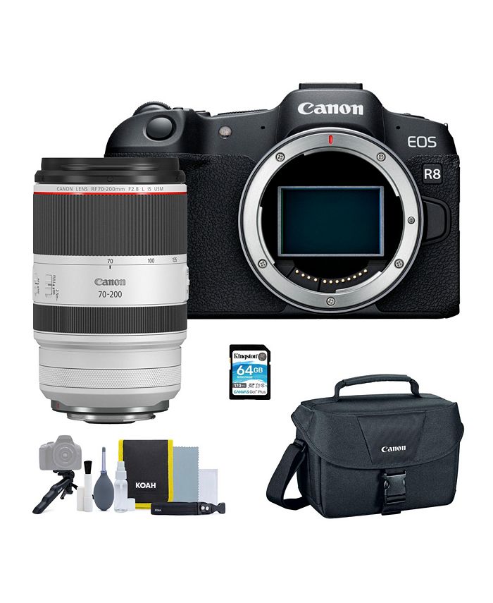 Canon EOS R8 Mirrorless Camera with RF 70-200mm f/2.8 L IS USM Lens ...