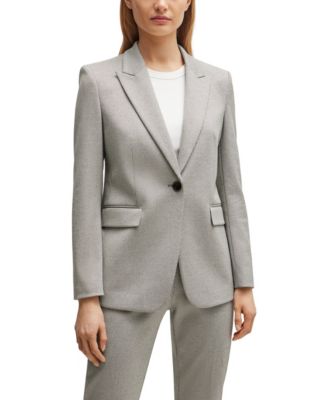 BOSS by Hugo Boss Women's Patterned Regular-Fit Jacket - Macy's