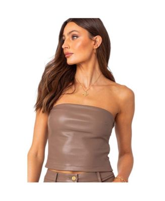 Women's Martine faux leather tube top - Macy's