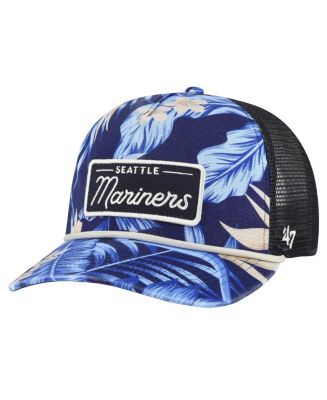 Men's '47 Brand Navy Seattle Mariners Tropicalia Trucker Hitch ...