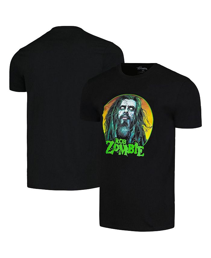 Global Merch Men's Black Rob Zombie Face T-shirt - Macy's