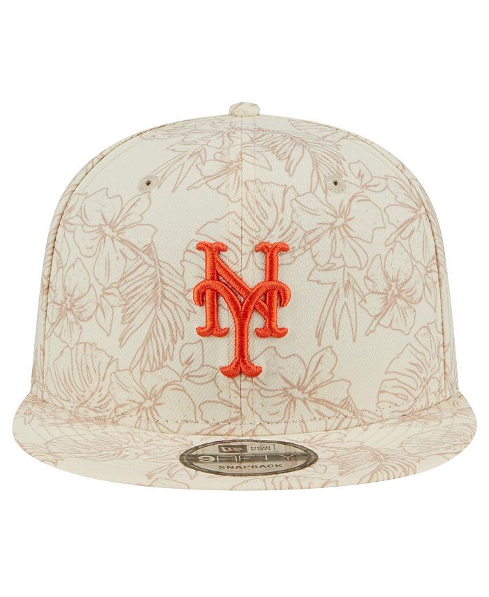 New Era Men's Cream New York Mets Spring Training Leaf 9FIFTY Snapback ...