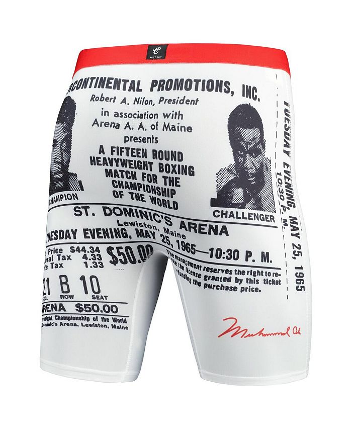 Contenders Clothing Men's White Muhammad Ali 1965 Robe Boxer Briefs ...
