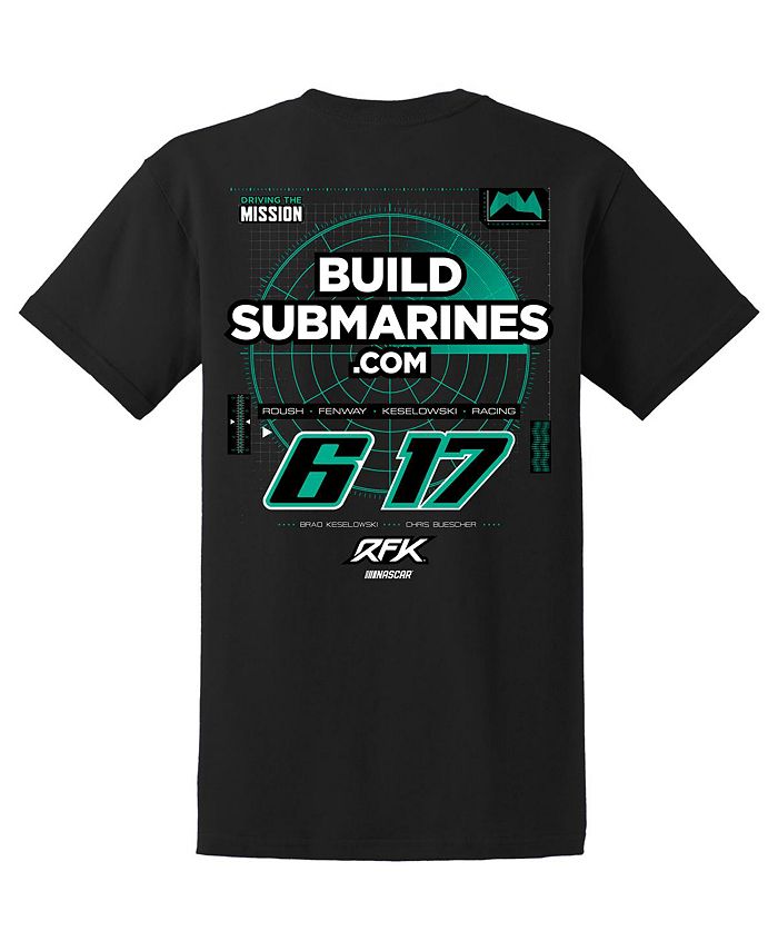E2 Apparel Men's Black Roush Fenway Racing BuildSubmarines.com Driving ...