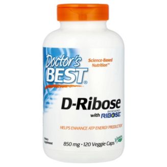 Doctor's Best D-Ribose with BioEnergy Ribose 850 mg - 120 Veggie Caps ...