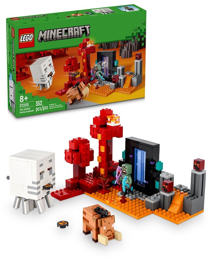 LEGO® Minecraft the Nether Portal Ambush Building Toy 21255, 352 Pieces ...