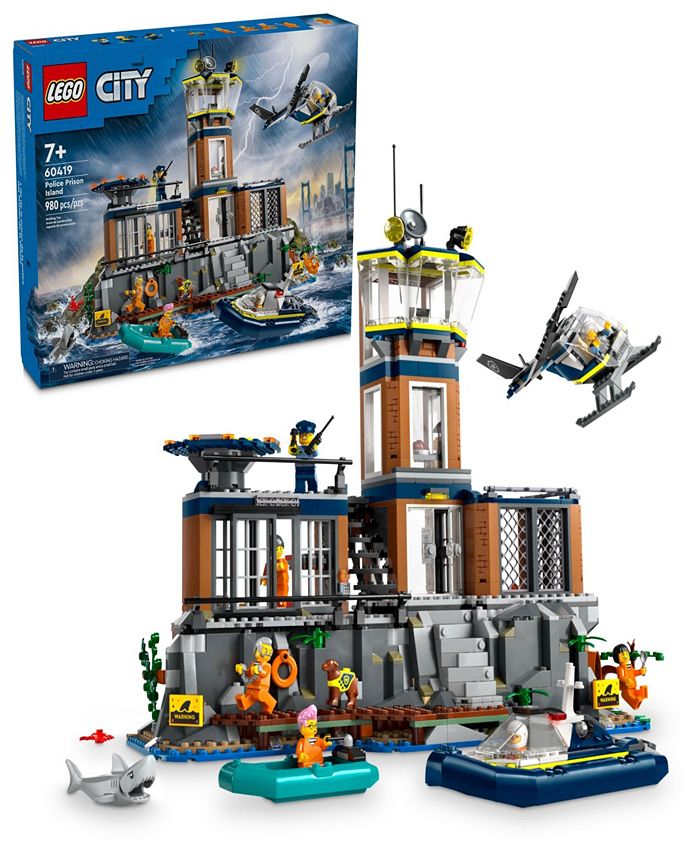 LEGO® City Police Prison Island Building Toy 60419, 980 Pieces - Macy's