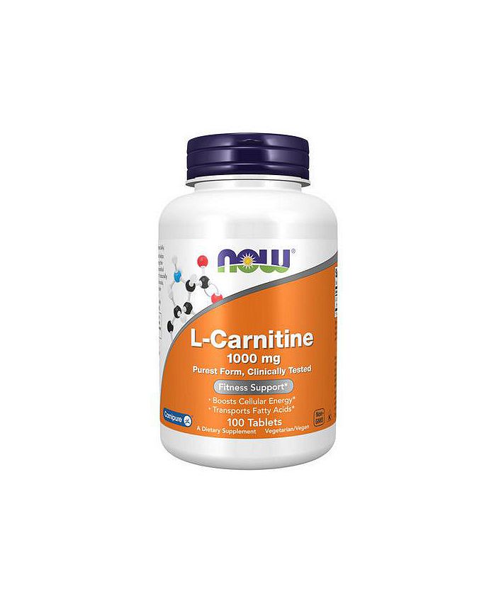 NOW Foods L-Carnitine, 1000 mg, 100 Tabs - Macy's