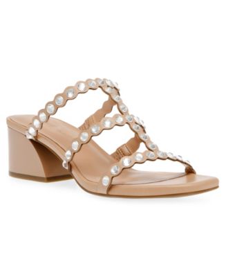 Anne Klein Women's Malti Block Heel Sandals - Macy's