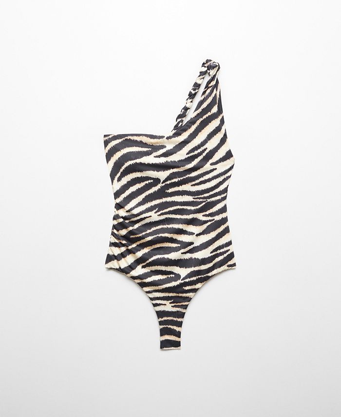 MANGO Women's Animal Print Swimsuit - Macy's