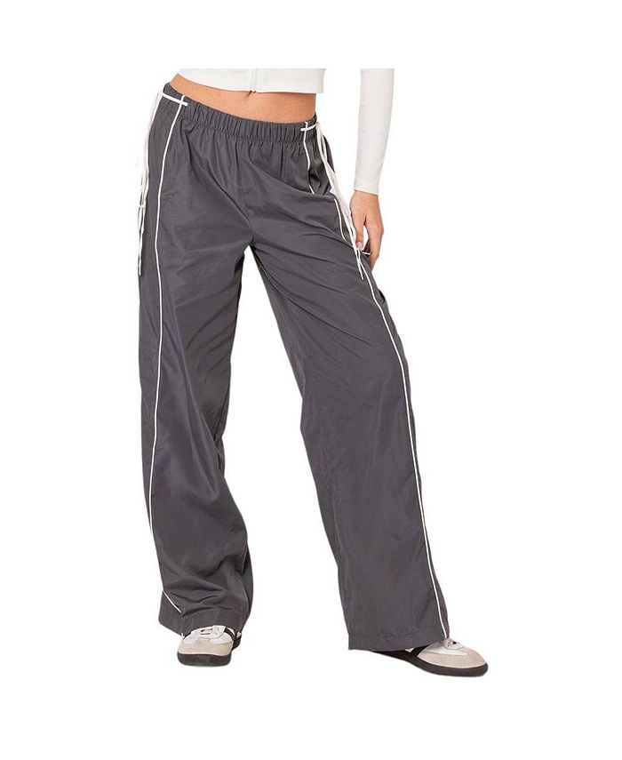 Edikted Women's Scarlot ribbon track pants - Macy's