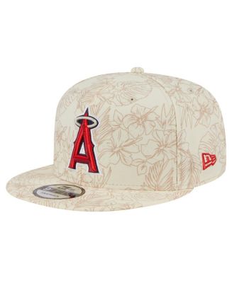 Men's New Era Cream Los Angeles Angels Spring Training Leaf 9FIFTY ...