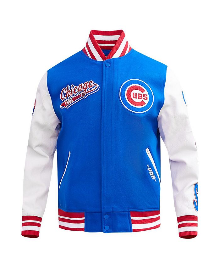 Pro Standard Men's Royal Chicago Cubs Script Tail Wool Full-Zip Varity ...