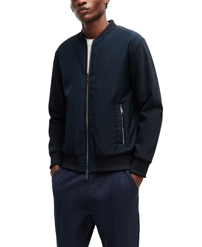 Hugo Boss Men's Porsche Embroidered Logo Bomber Jacket - Macy's