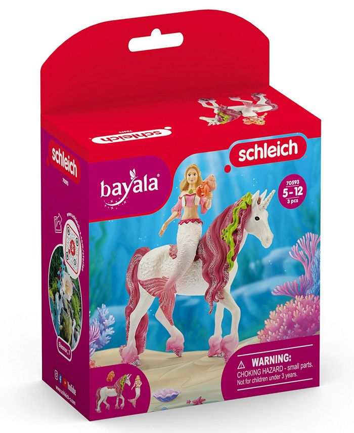 Schleich Bayala Mermaid Feya Riding Underwater Unicorn Playset - Macy's