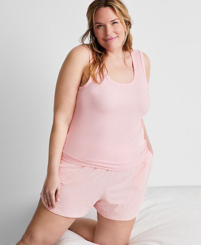 State of Day Women's Ribbed Modal Sleep Tank Top XS-3X, Created for ...