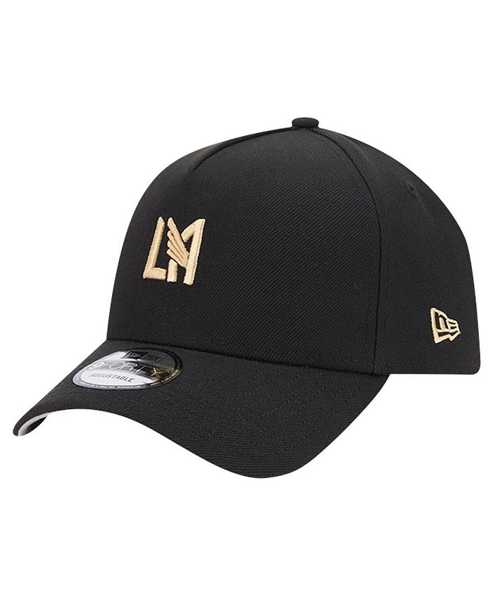 New Era Men's Black LAFC 2024 Kick Off Collection 9FORTY A-Frame ...