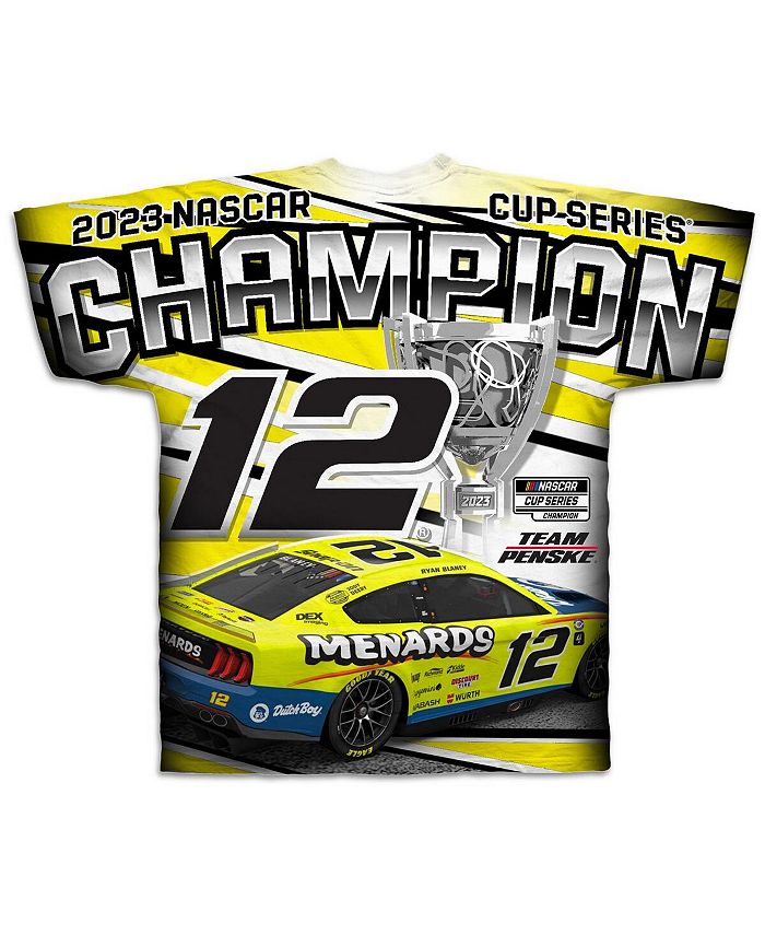 Team Penske Men's White Ryan Blaney 2023 NASCAR Cup Series Champion ...
