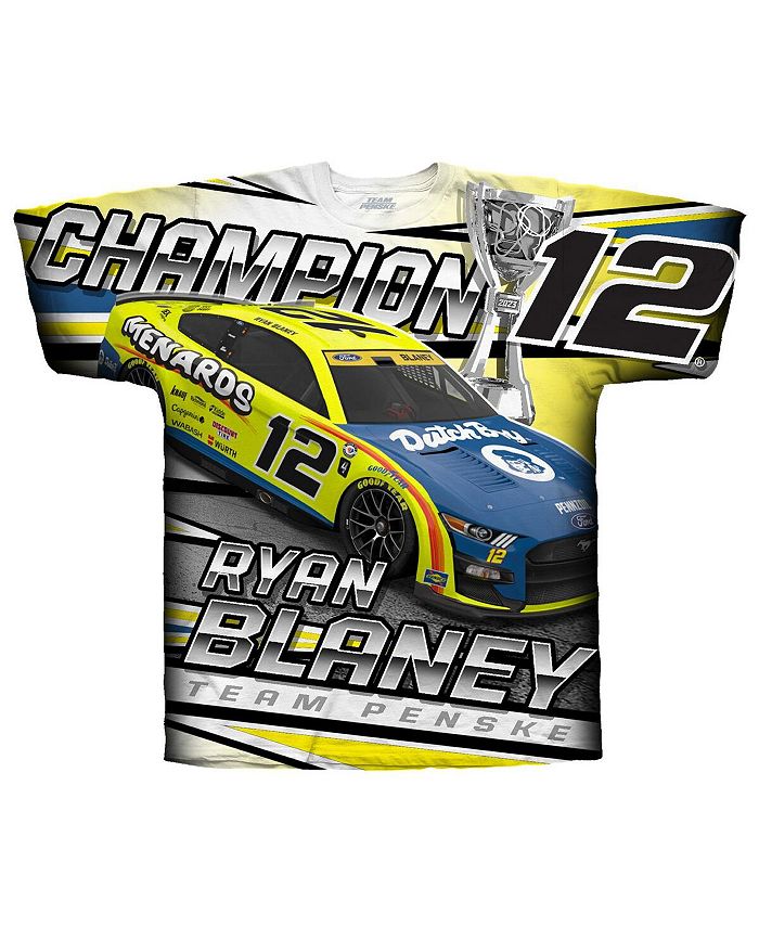 Team Penske Men's White Ryan Blaney 2023 NASCAR Cup Series Champion ...