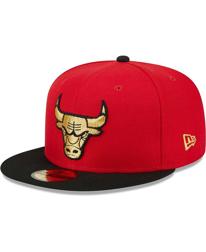 New Era Men's Red, Black Chicago Bulls Gameday Gold Pop Stars 59FIFTY Fitted Hat - Macy's