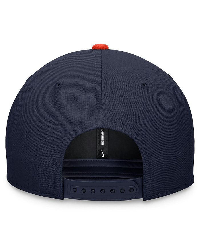 Nike Men's Navy, Orange Houston Astros Evergreen Two-Tone Snapback Hat ...