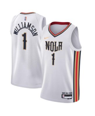 Big Boys Nike Zion Williamson White New Orleans Pelicans Swingman ...