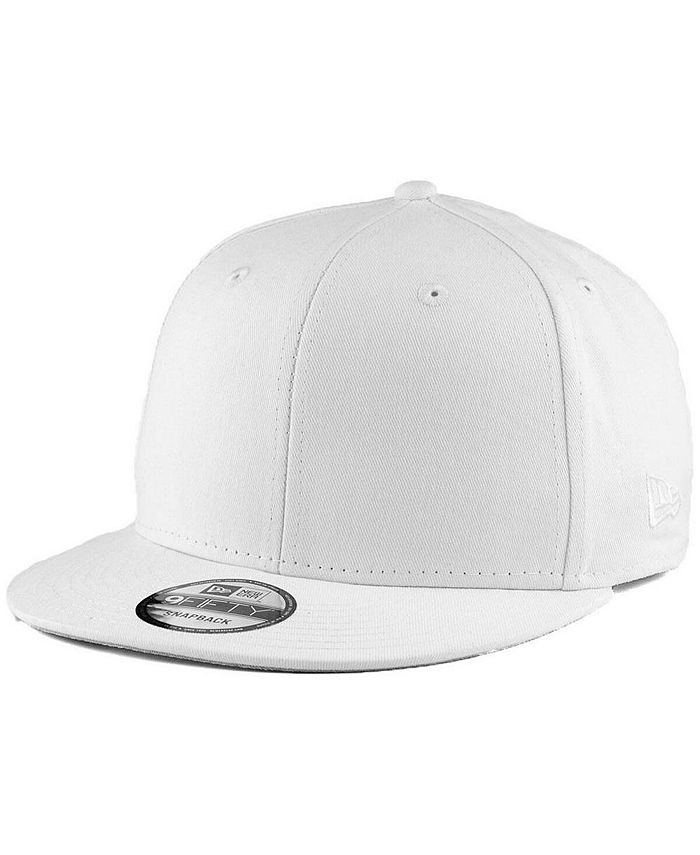 New Era Men's White Custom 9FIFTY Adjustable Hat - Macy's