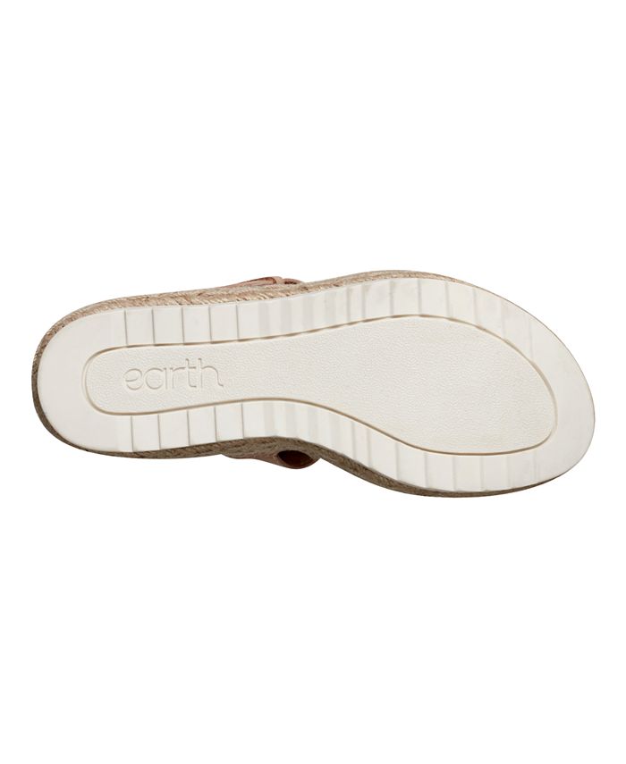 Earth Women's Colla Open Toe Casual Platform Wedge Sandals - Macy's