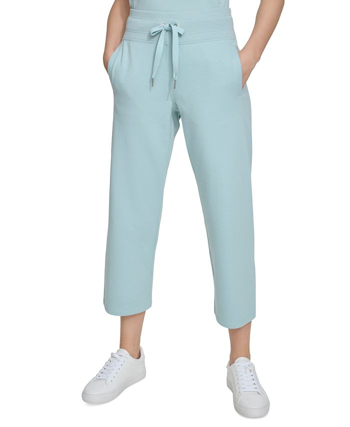 Calvin Klein Women's Cropped Drawstring-Waist Pants - Macy's