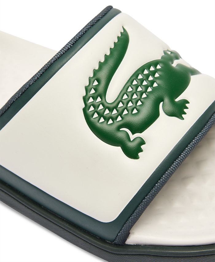 Lacoste Men's Serve Slide Dualiste Slip-On Sandals - Macy's