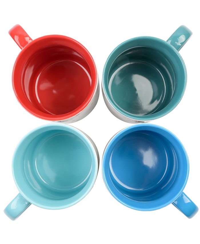 Peanuts 4 Pack 15 OZ Mugs - Macy's