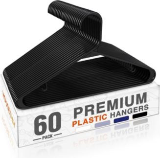 16.5x9.3 Inch Plastic Hangers 60 Pack - Macy's