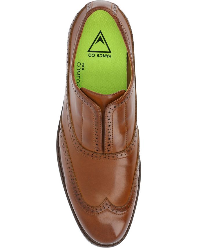 Vance Co. Men's Nikola Tru Comfort Foam Slip-On Oxford Dress Shoes - Macy's