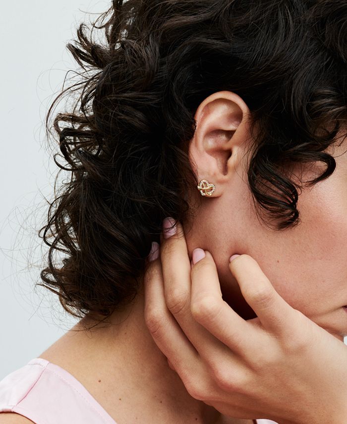 Pandora Sparkling Infinity Heart Stud Earrings - Macy's