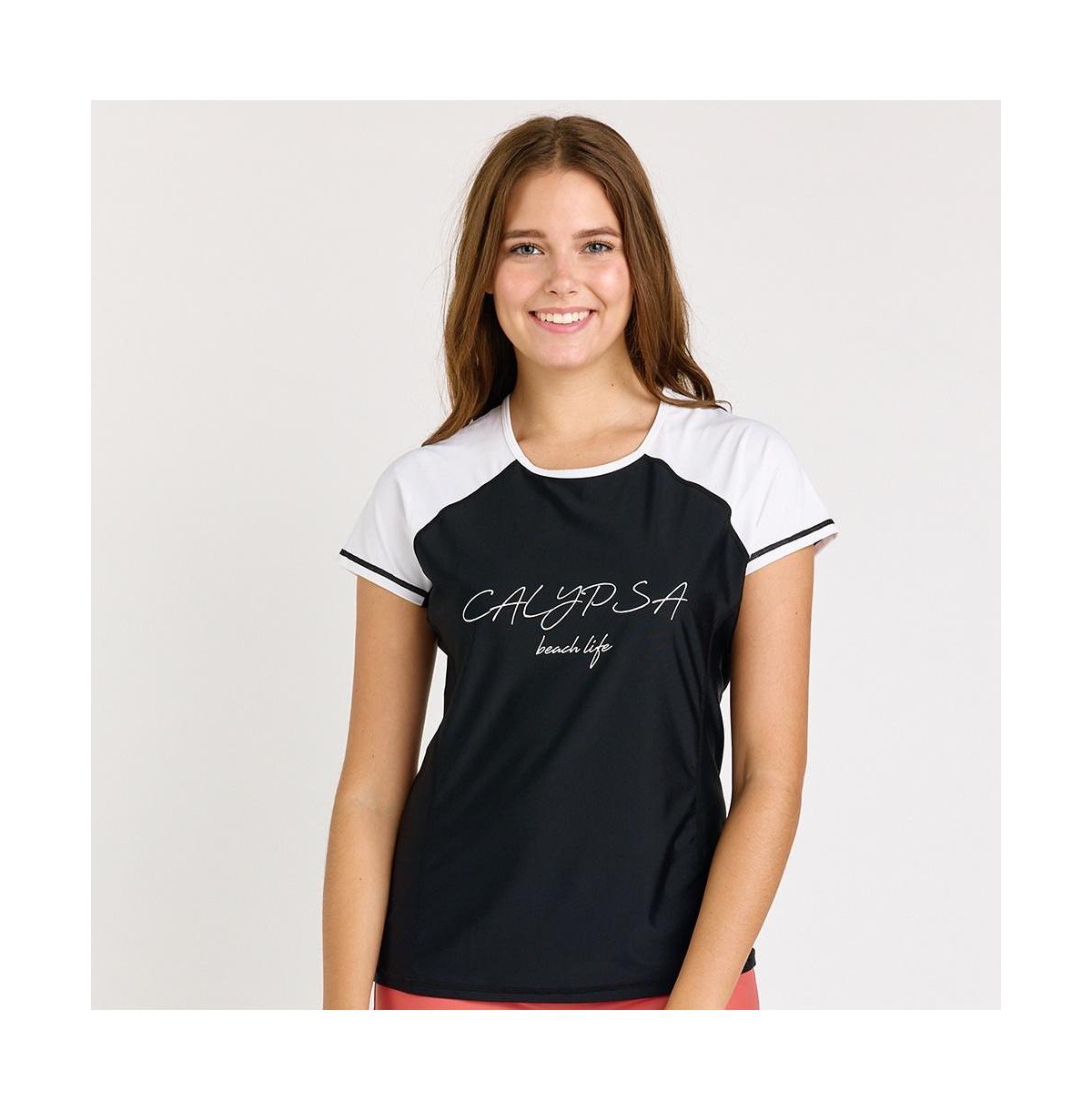 Click here for Calypsa Womens Loose Fit Adele Swim Top - Calypsa... prices