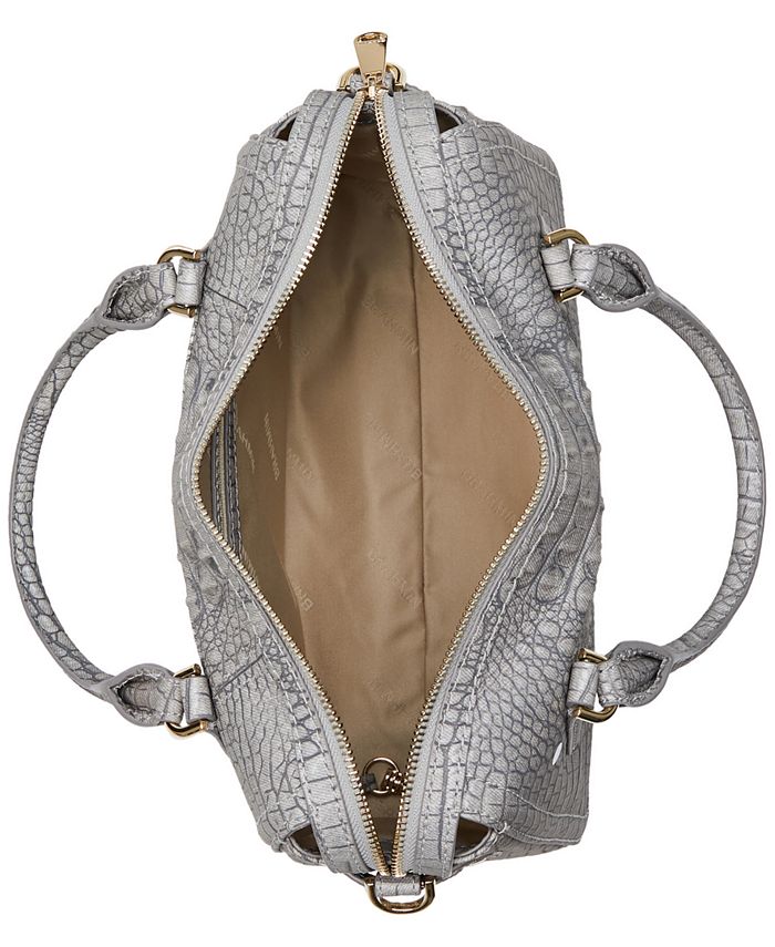 Brahmin Micaela Fairest Grey Tetra Medium Leather Satchel - Macy's