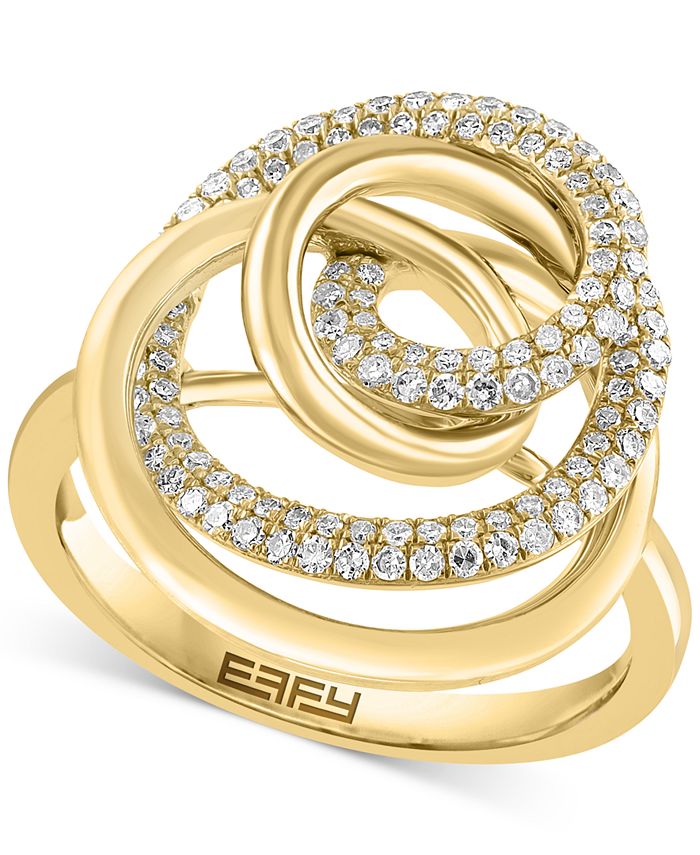 EFFY Collection EFFY® Diamond Multi Swirl Statement Ring (3/8 ct. t.w ...