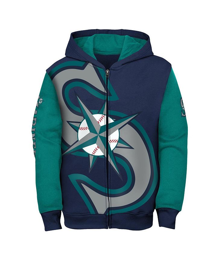 Outerstuff Big Boys Fanatics Navy, Aqua Seattle Mariners Postcard Full ...