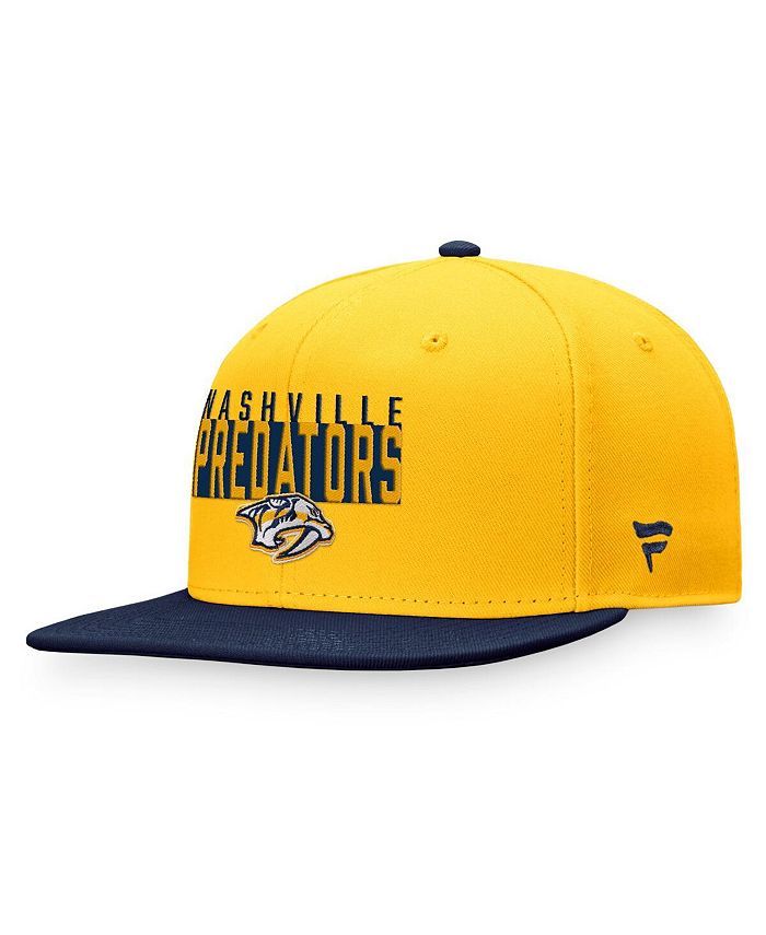 Fanatics Men's Gold, Navy Nashville Predators Fundamental Colorblocked ...