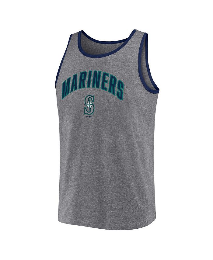 Fanatics Men's Heather Gray Seattle Mariners Primary Tank Top - Macy's