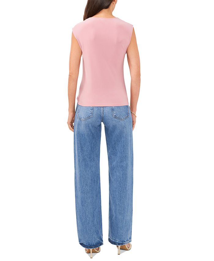 Vince Camuto Women's Draped Crossover Neck Top - Macy's