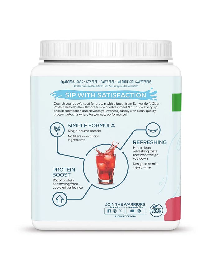 Sunwarrior Clear Protein Refresh - Raspberry - Macy's